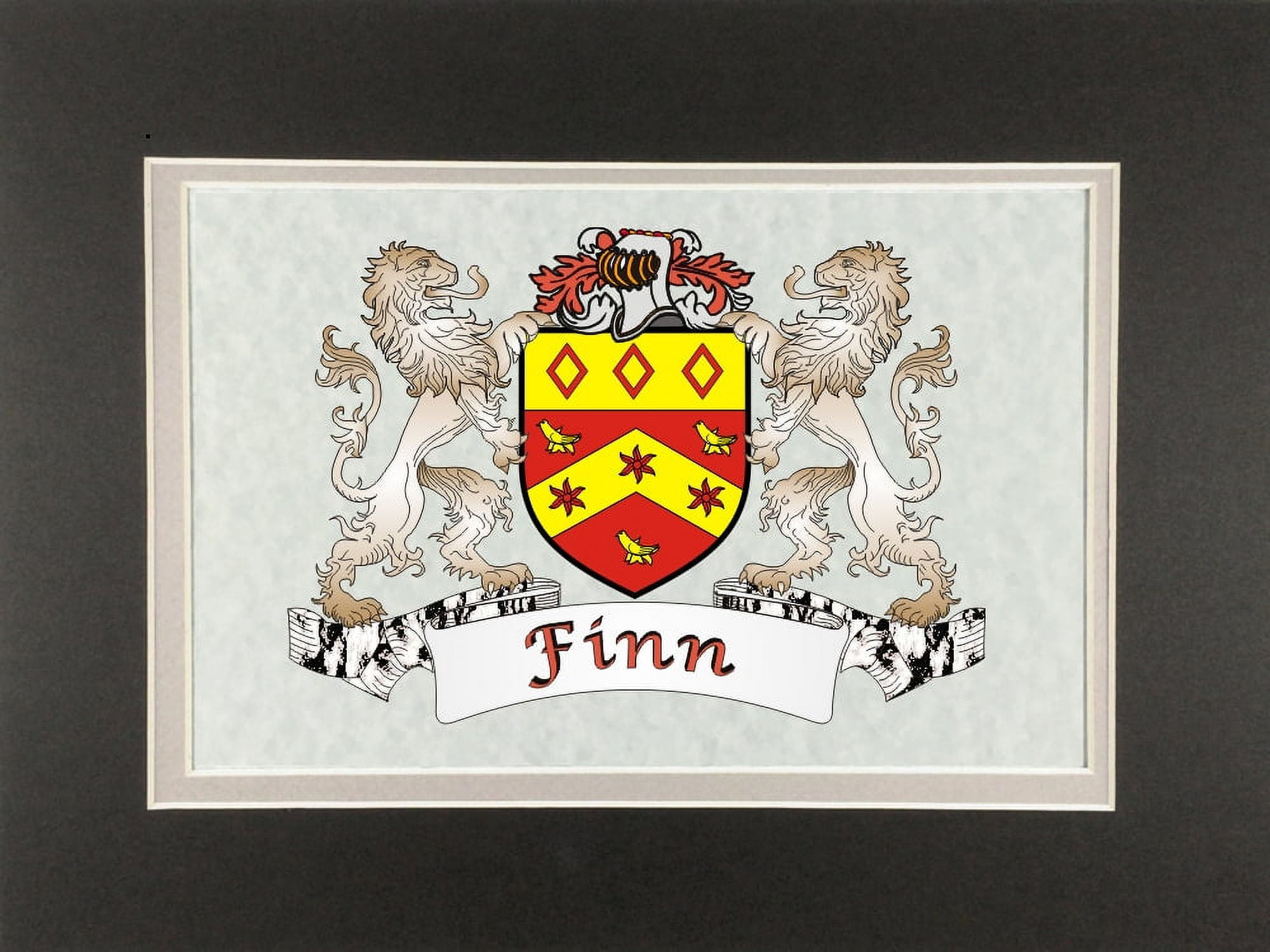 Finn Irish Coat of Arms Print - Frameable 9" x 12" - Walmart.com
