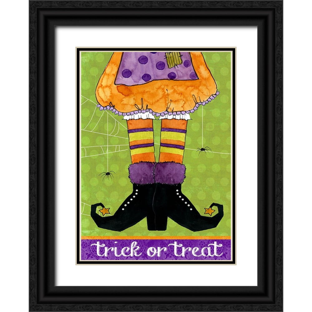 Finn, Livi 11x14 Black Ornate Wood Framed with Double Matting Museum ...