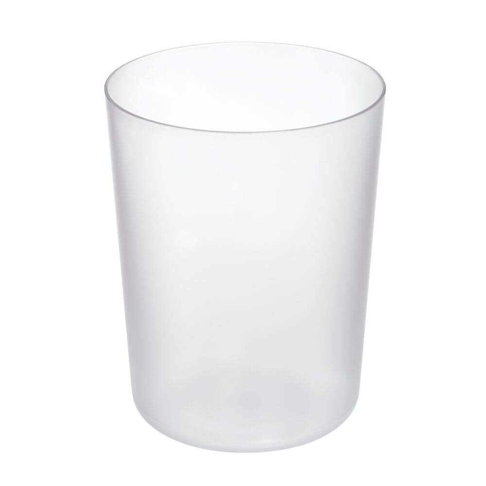 Finn Round Plastic Trash, Compact Waste Basket Garbage Can for Bathroom ...