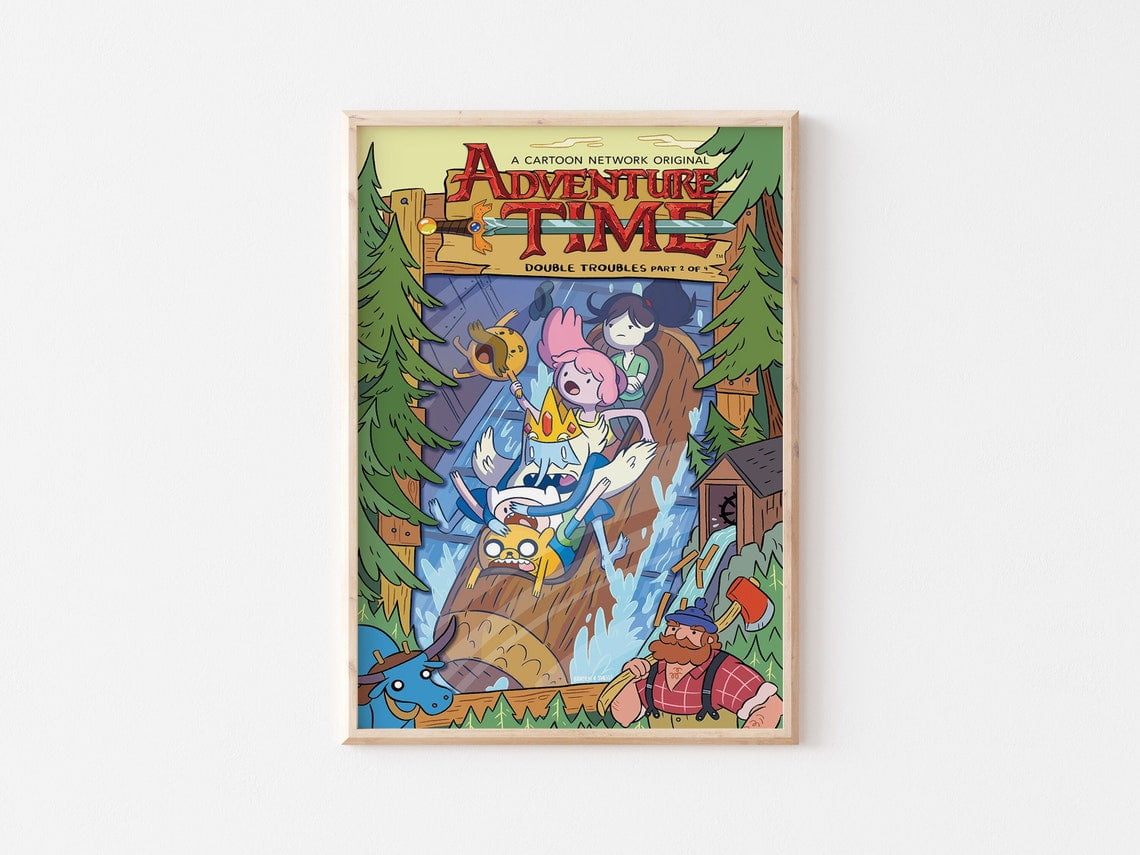 Finn The Human And Jake The Dog Art Poster, Birthday Ideas, For ...