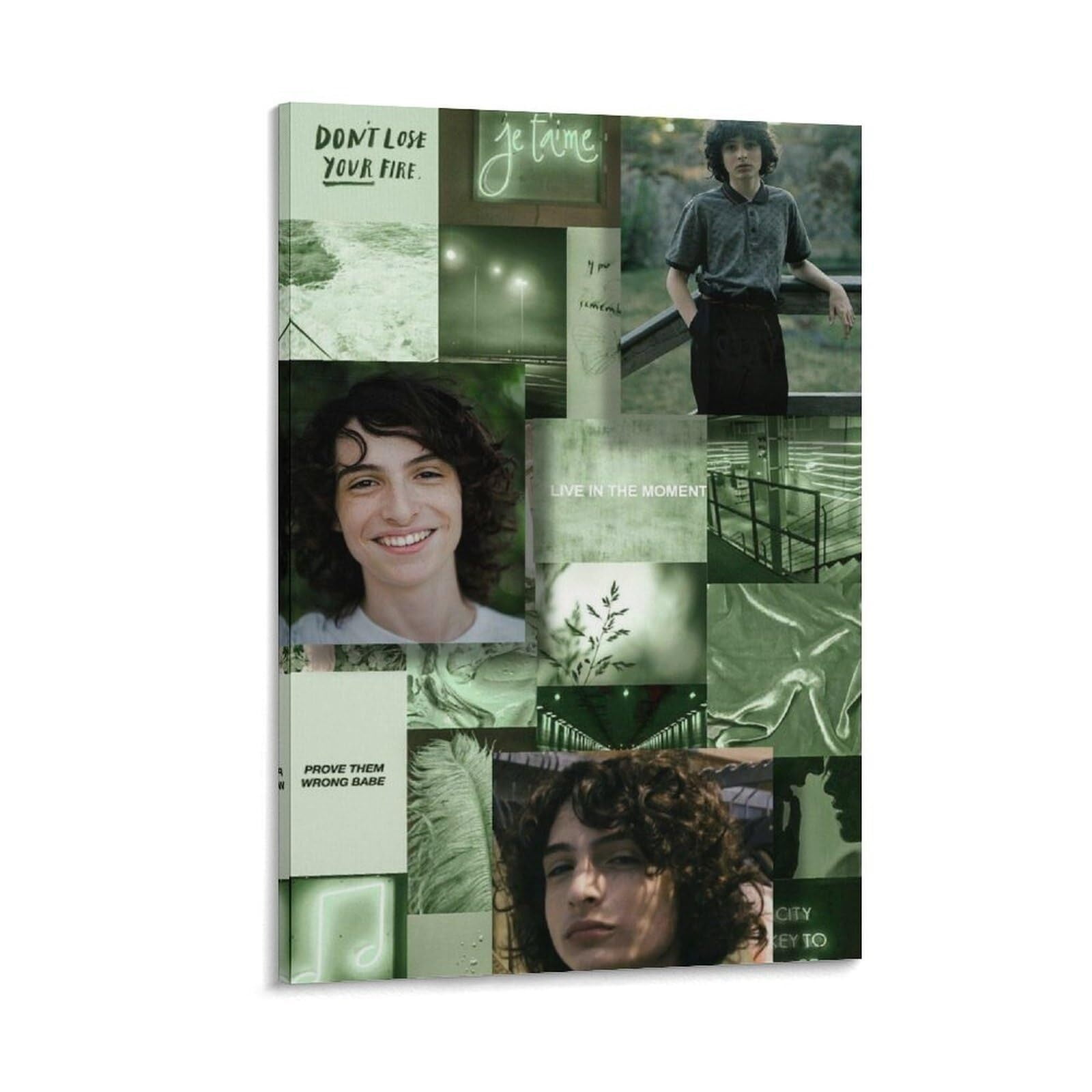 Finn Wolfhard Actor Poster (11) Artworks Canvas Poster Room Aesthetic ...
