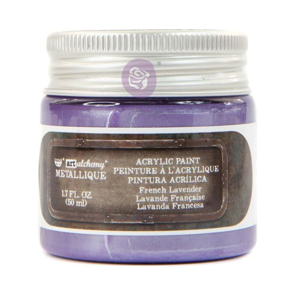 Finnabair Art Alchemy Metallique Acrylic Paint 1.7oz-French Lavender ...