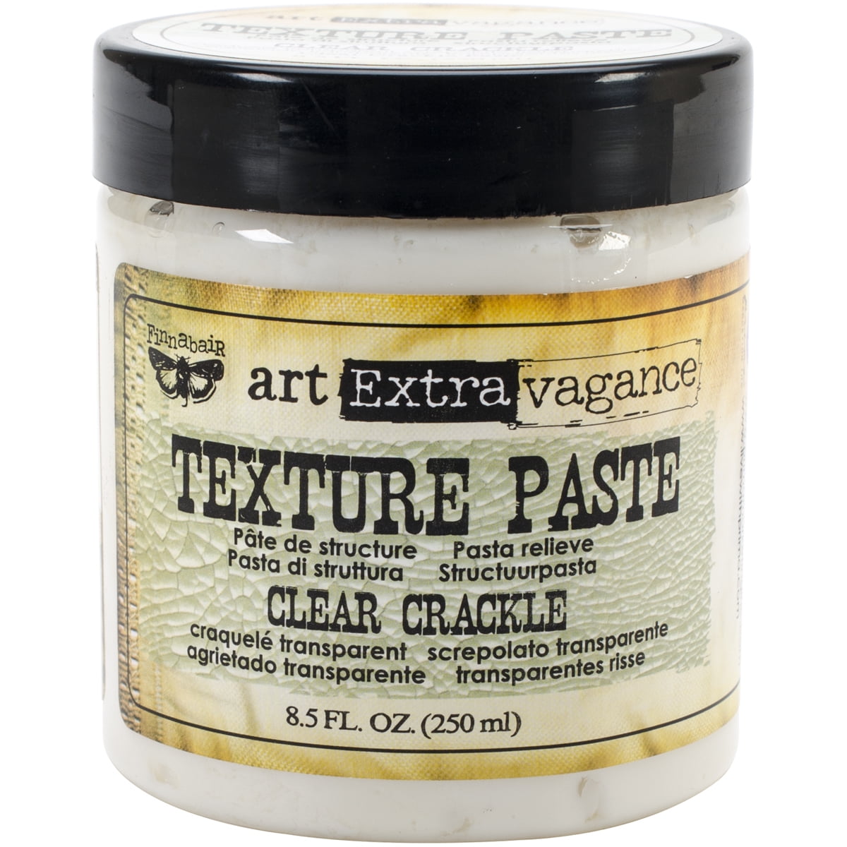 Finnabair Art Extravagance Texture Paste 8.5Oz-Clear Crackle - Walmart.com