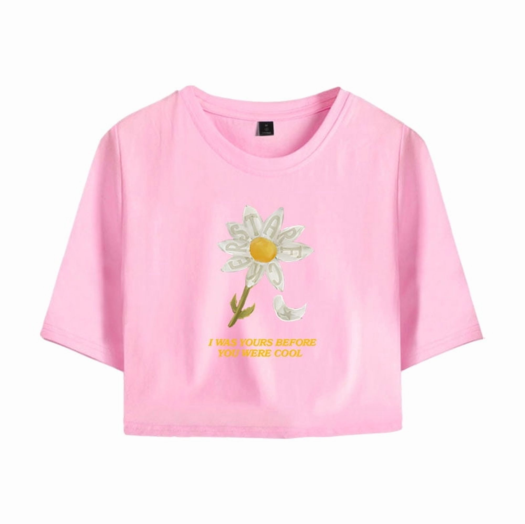 Finneas Merch For Cryin' Out Loud Tour Flower Crop Top Midriff-Baring ...