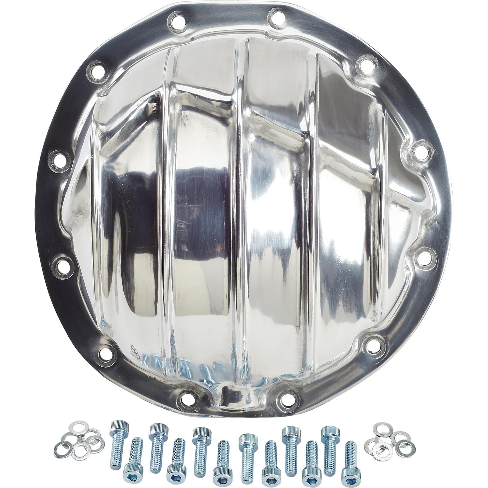 Finned Pol Alum Rearend Differential Cover, GM 8.875 Inch 12 Bolt ...