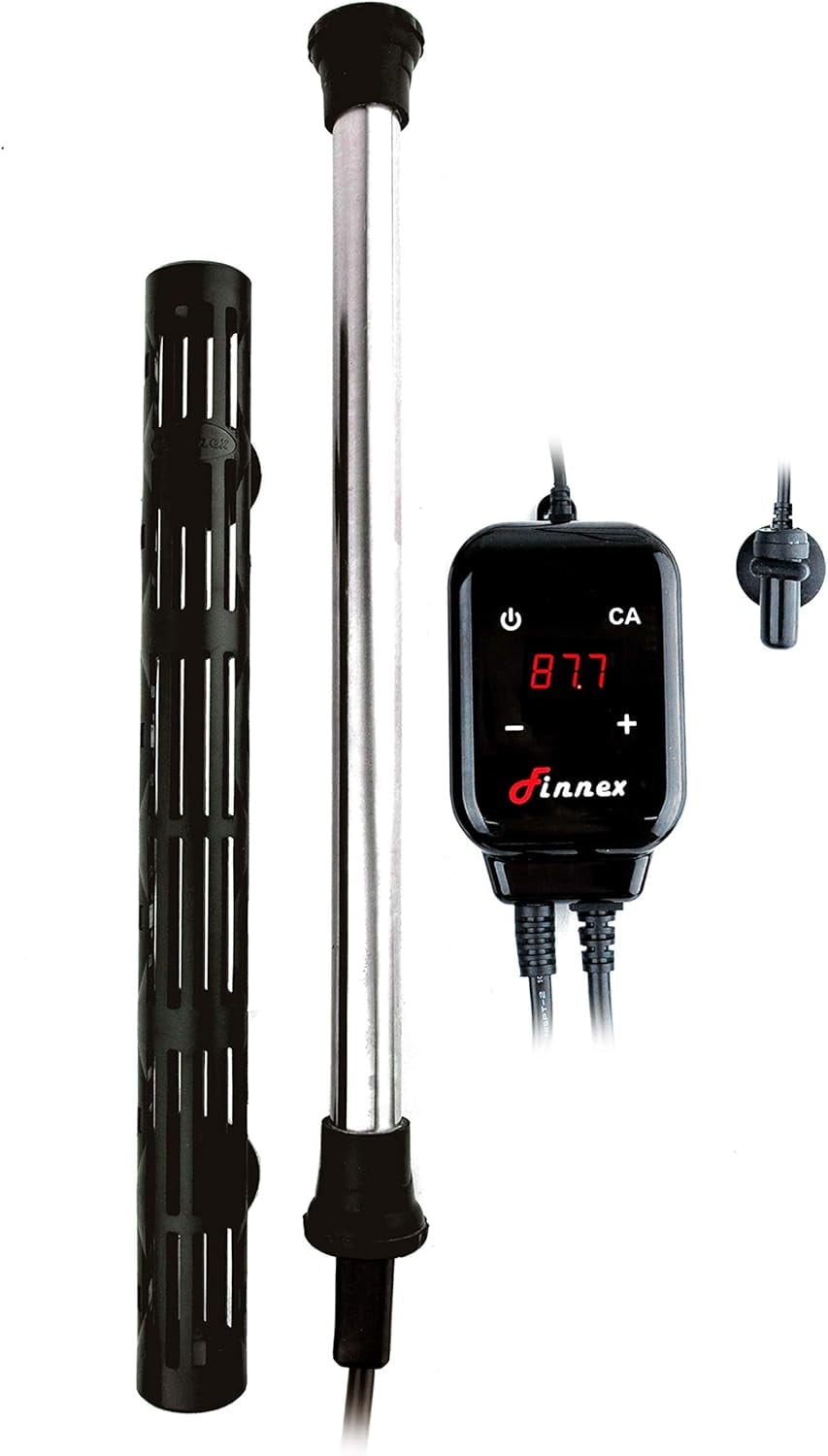 Finnex HMH-X 100 Watt Digital Titanium Aquarium Heater, ± .2°F Accuracy ...