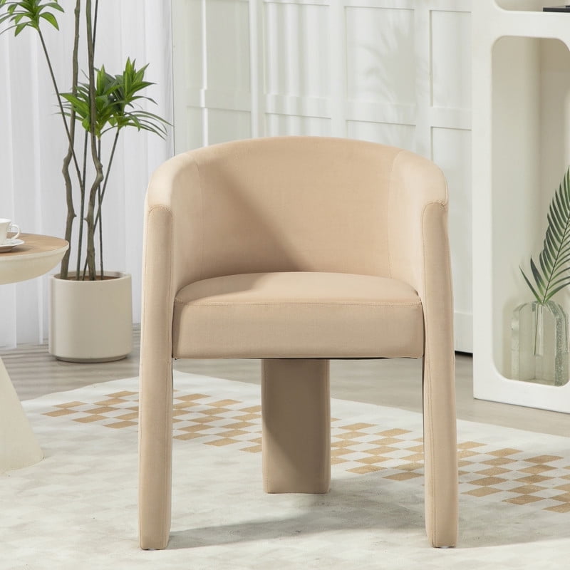 Finnhomy Modern Dining Chairs, Set of 1 Velvet Upholstered Barrel ...