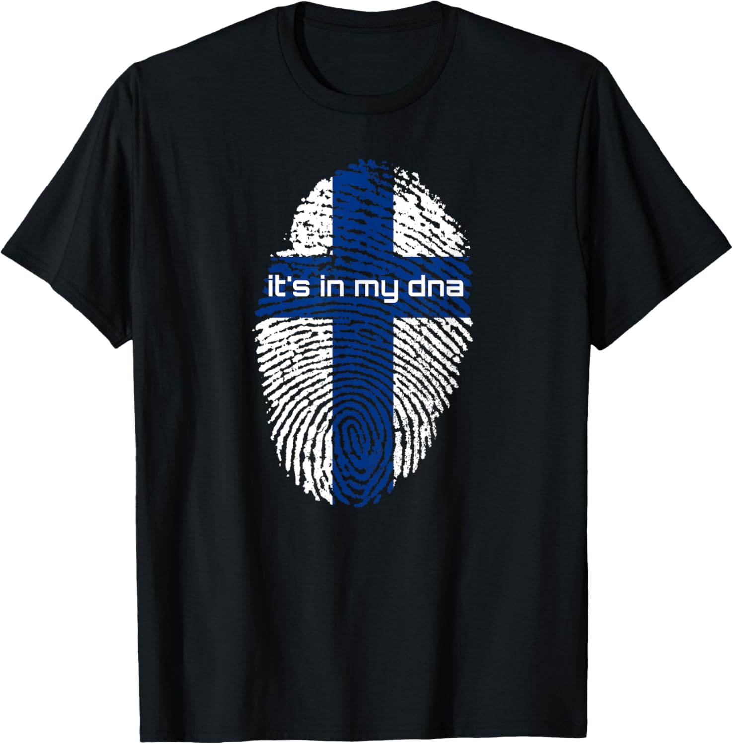 Finnish Flag Sisu It's In My DNA Fingerprint Finland Tshirt - Walmart.com