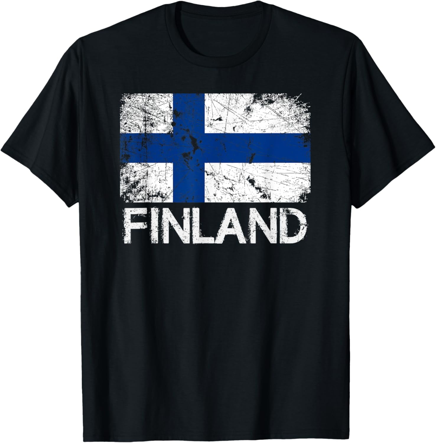 Finnish Flag T-Shirt | Vintage Made In Finland Gift T-Shirt - Walmart.com