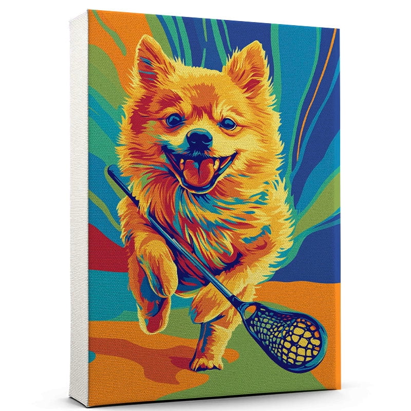 Finnish Spitz Dog Stretched Canvas Size 8x12 Lacrosse Canvas – Cute ...