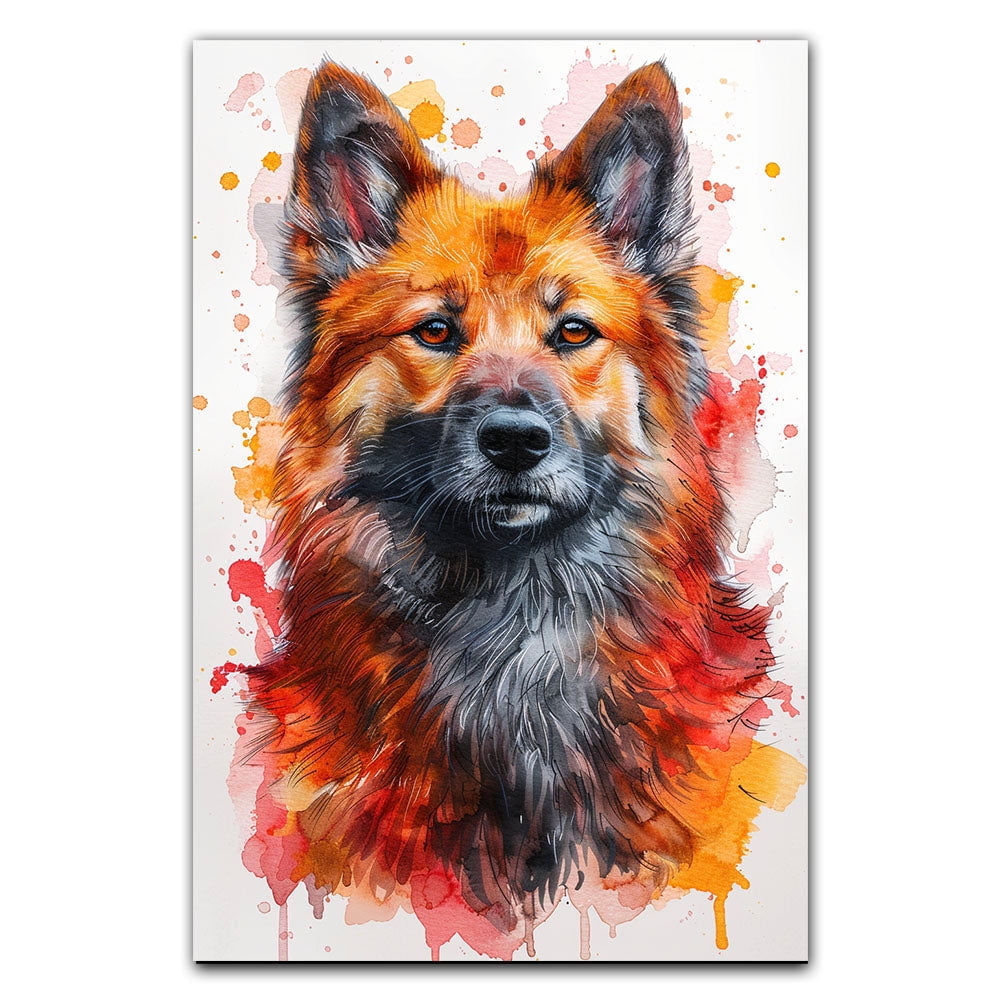 Finnish Spitz Dog Wall Art Finnish Spitz Picture Poster Print Funny ...