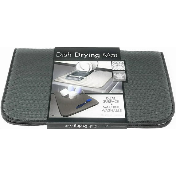 Finntm Dual Sided Grey 18 X 16 Microfiber Absorbent Kitchen Dish Drying ...