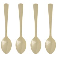 Fino Demi Spoon Set, Rose Design, Gold Plated Stainless Steel, Set of 4 ...