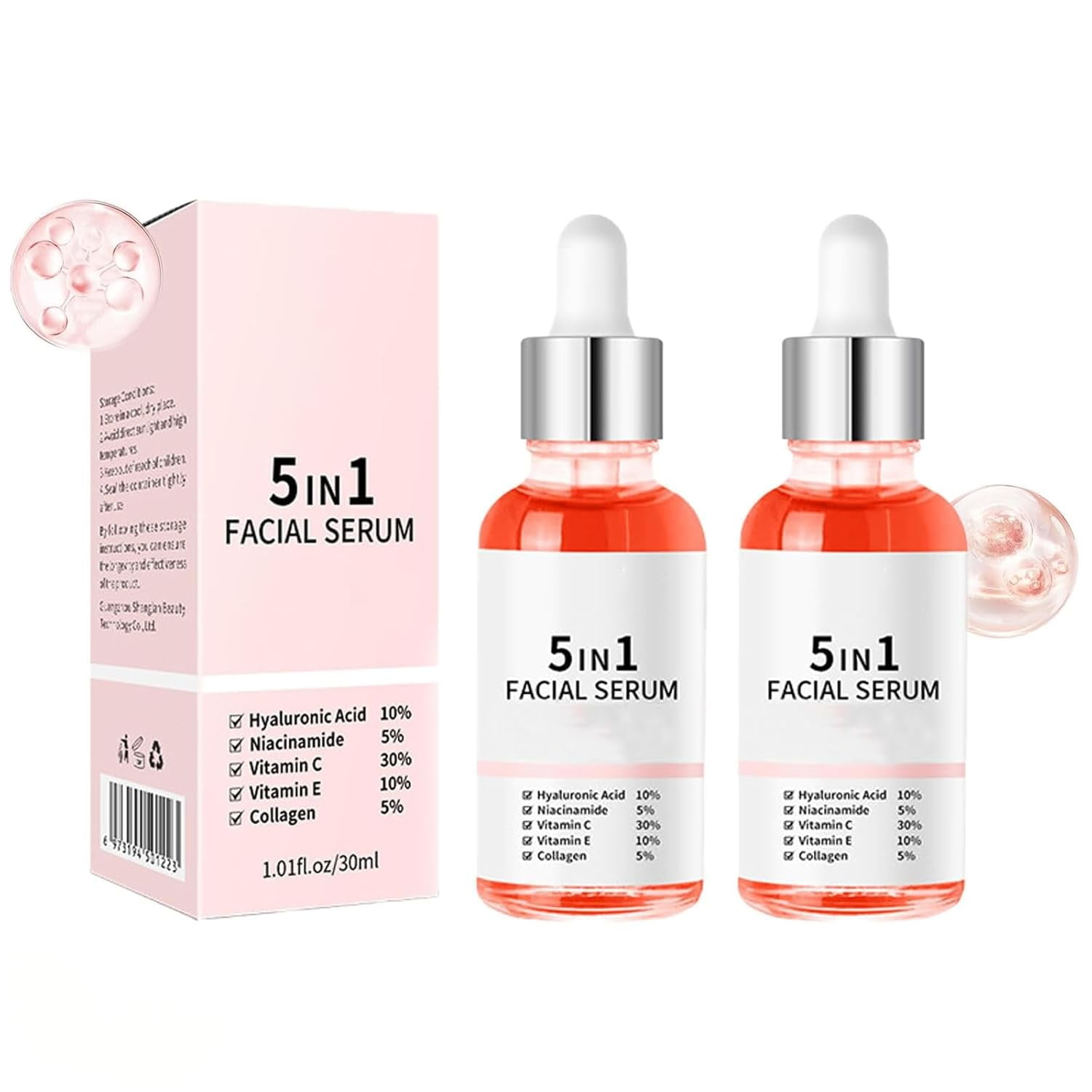 Finones Skin Vitamin Serum,5 in 1 Anti Wrinkle Firming Serum,Finones ...