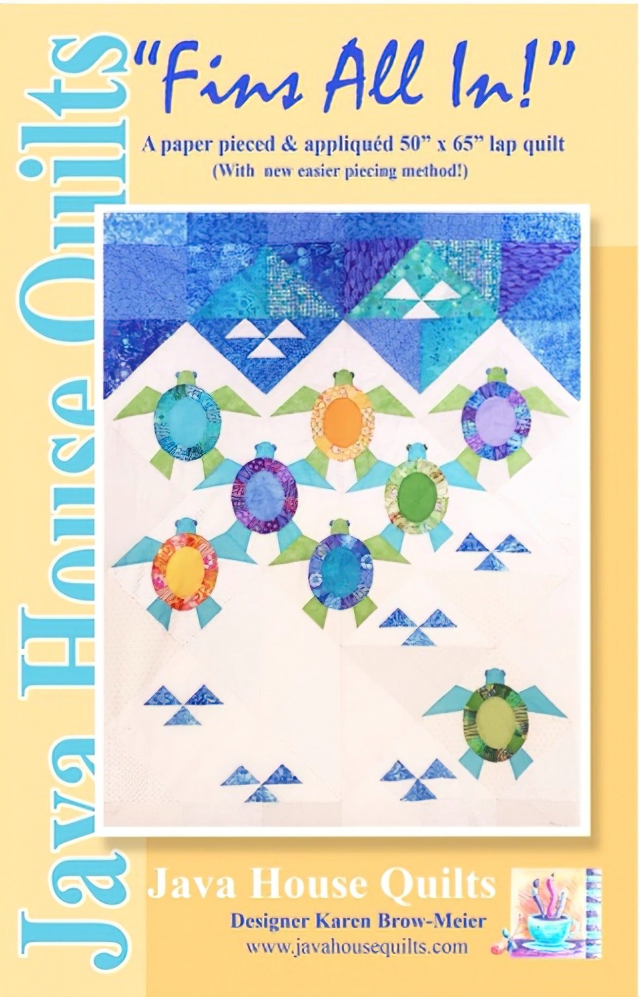 Fins All In! Quilt Pattern by Java House Quilts - Walmart.com