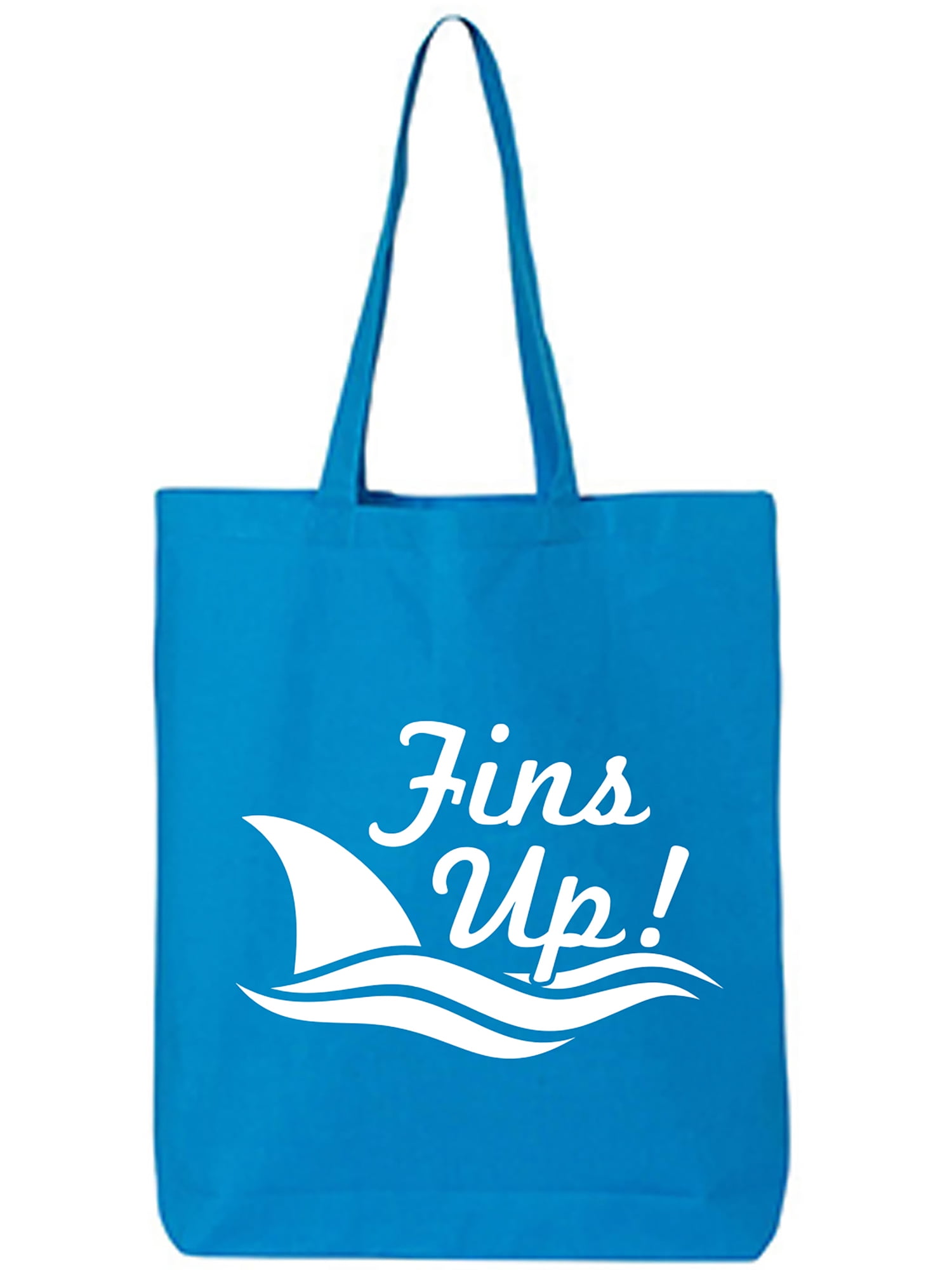 Fins Up! Cotton Canvas Tote Bag - Walmart.com