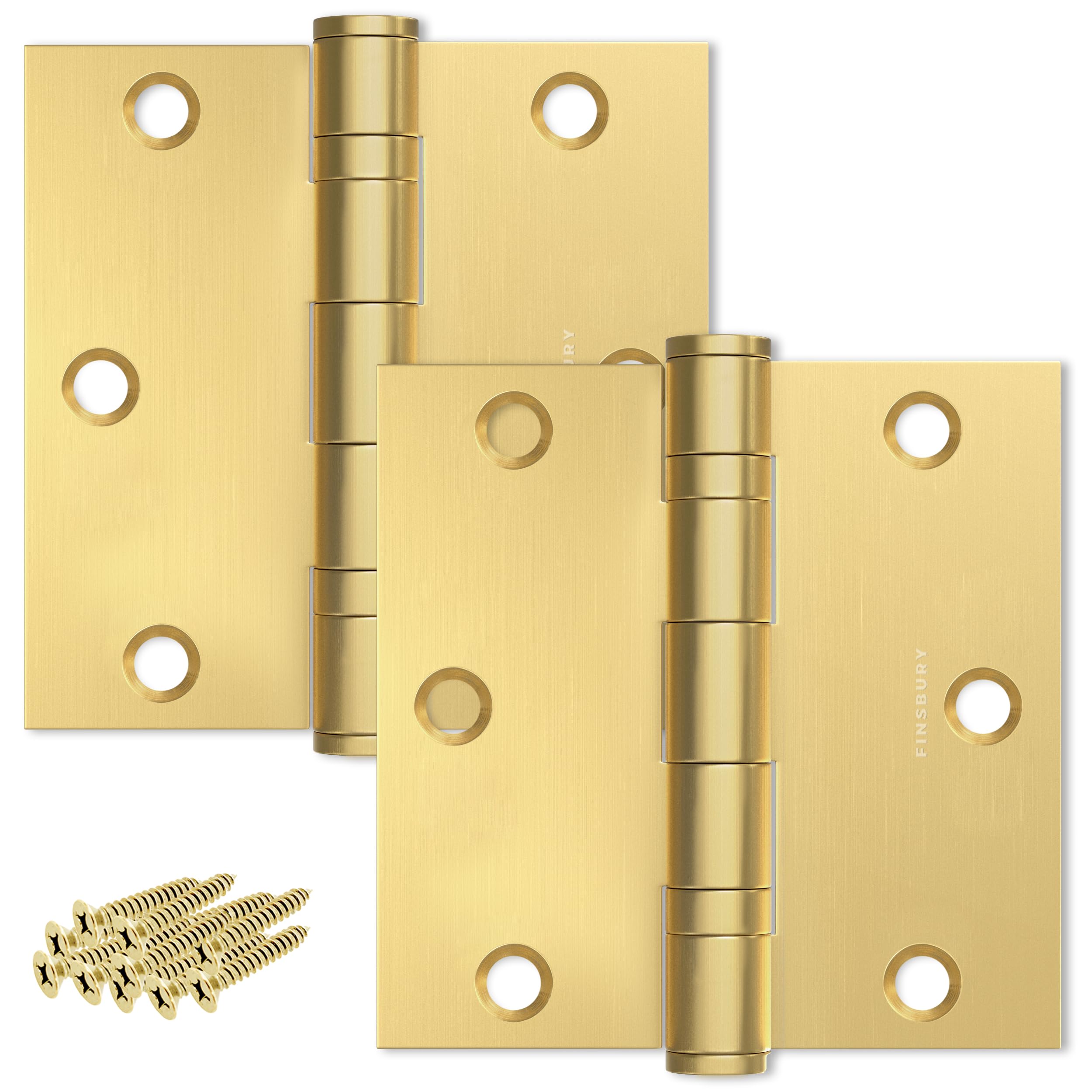 Finsbury Hardware Door Hinge Ball Bearing 3.5 x 3.5 Inches Solid 304 ...