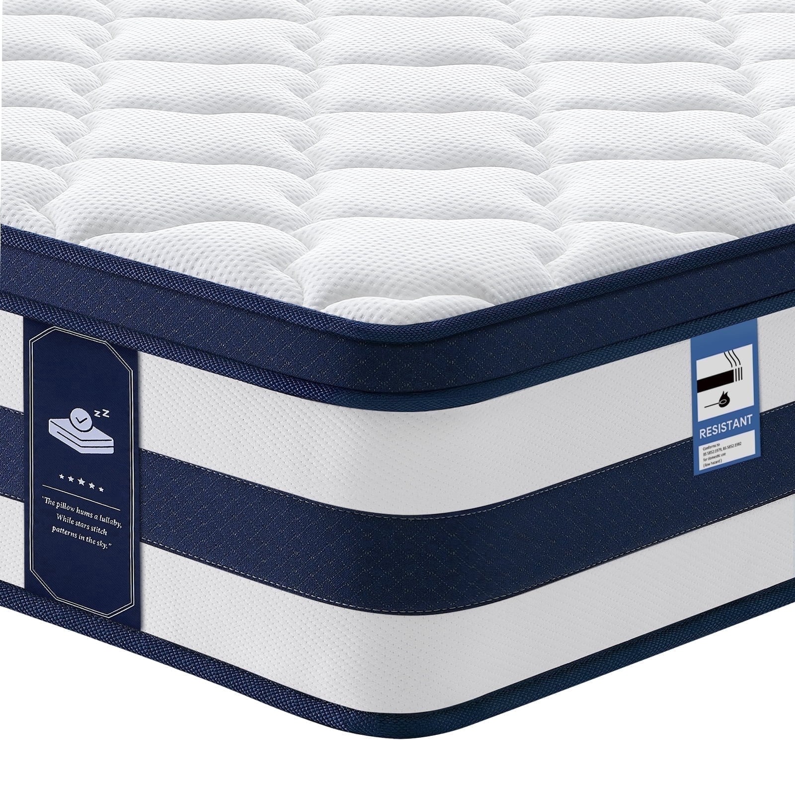 Finslpt Full Size Mattress, 12 Inch Hybrid Mattress for Back Pain ...