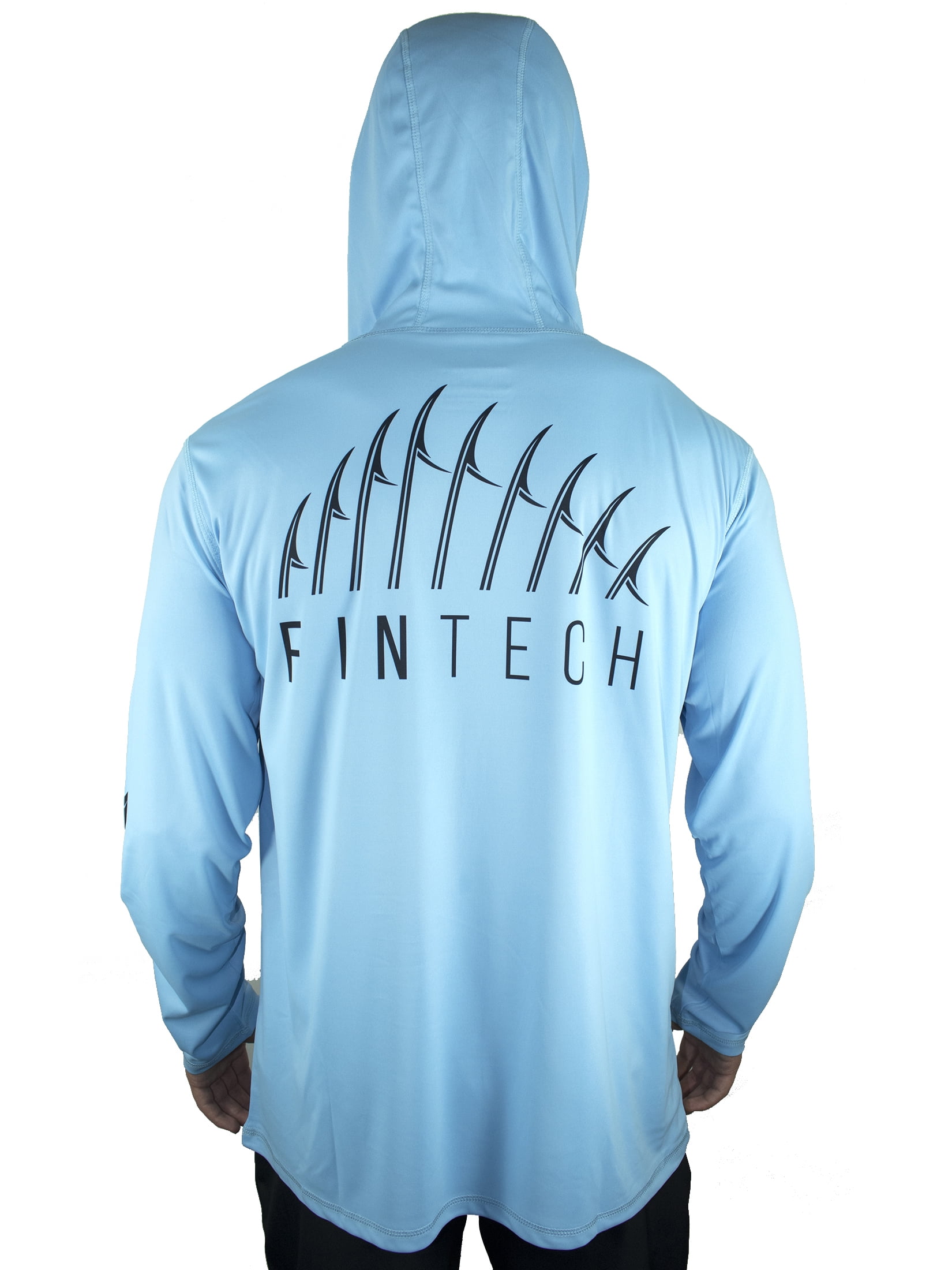 FinTech men's LS UV Hoodie - Interlock Microfiber - Walmart.com