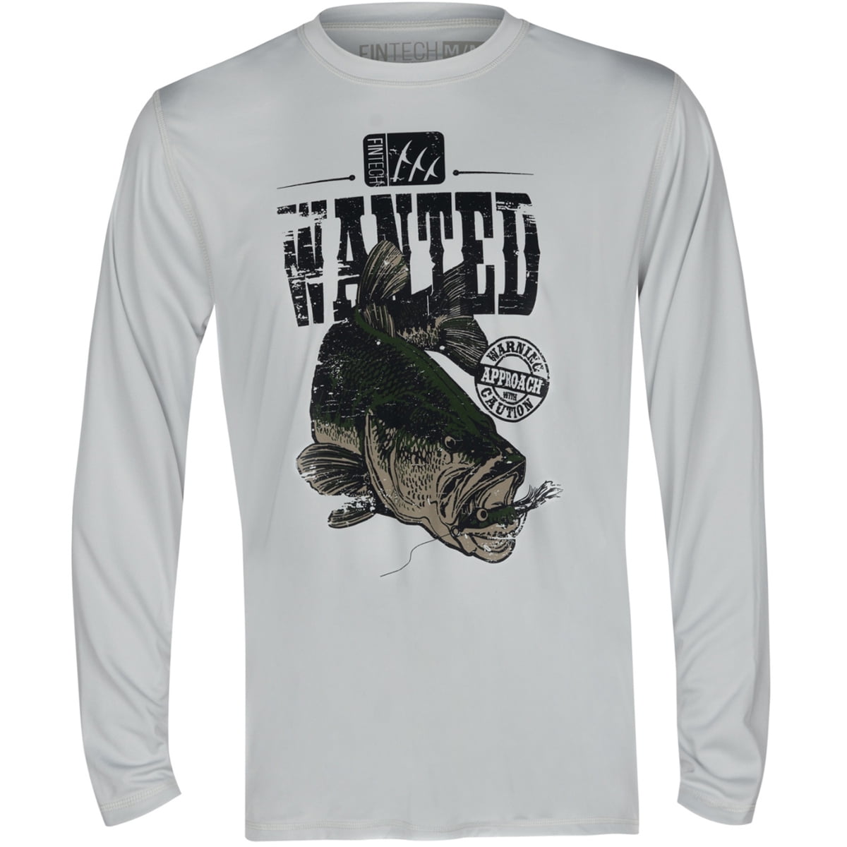 Fintech Wanted Bass Sun Defender UV Long Sleeve T-Shirt - Small ...