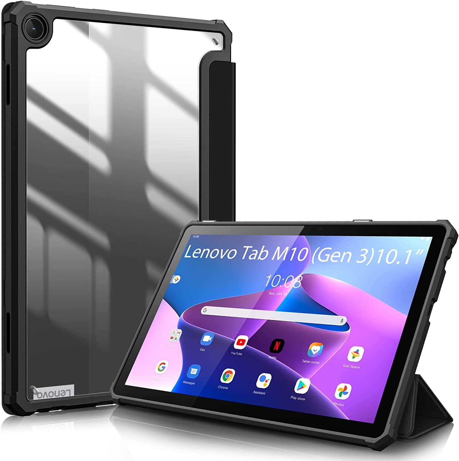 Fintie Hybrid Slim Case for Lenovo Tab M10 (3rd Gen) 10.1" 2022 ...