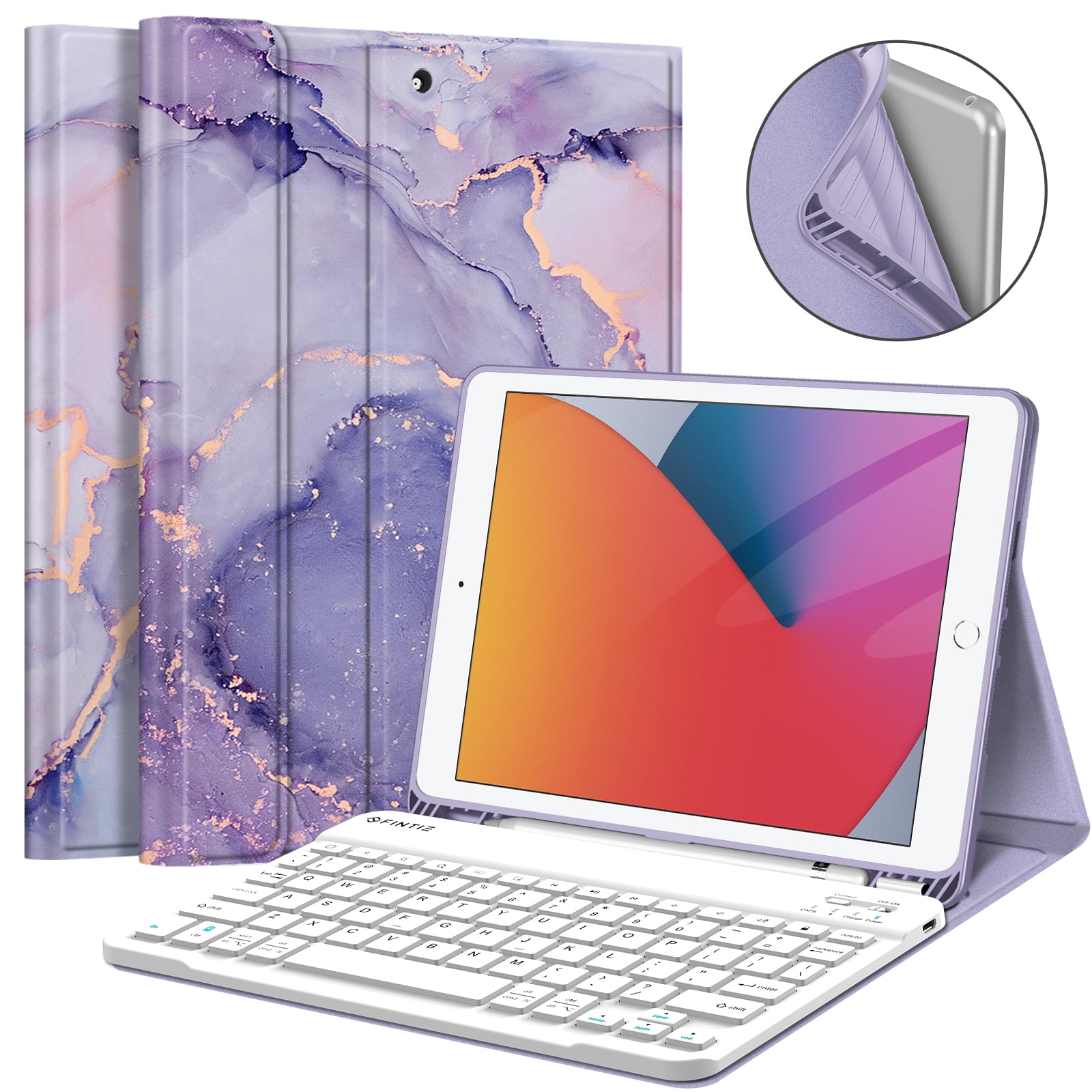 Fintie Keyboard Case for iPad 9th/8th/7th Generation (2021/2020/2019 ...