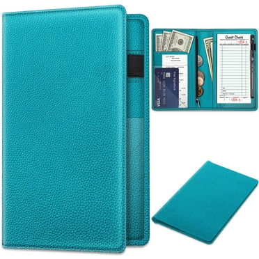 Fintie PU Leather Server Book, Checkbook Case & Wallet with Zipper ...