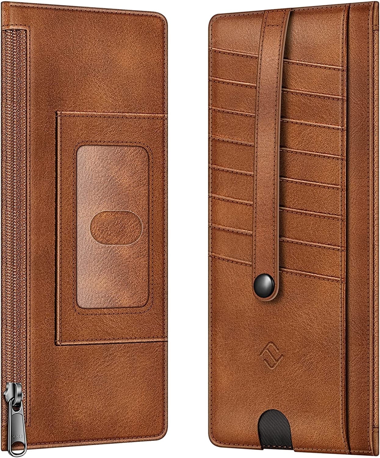 Fintie RFID Blocking Credit Card Wallet Holder with Zipper Pocket ...