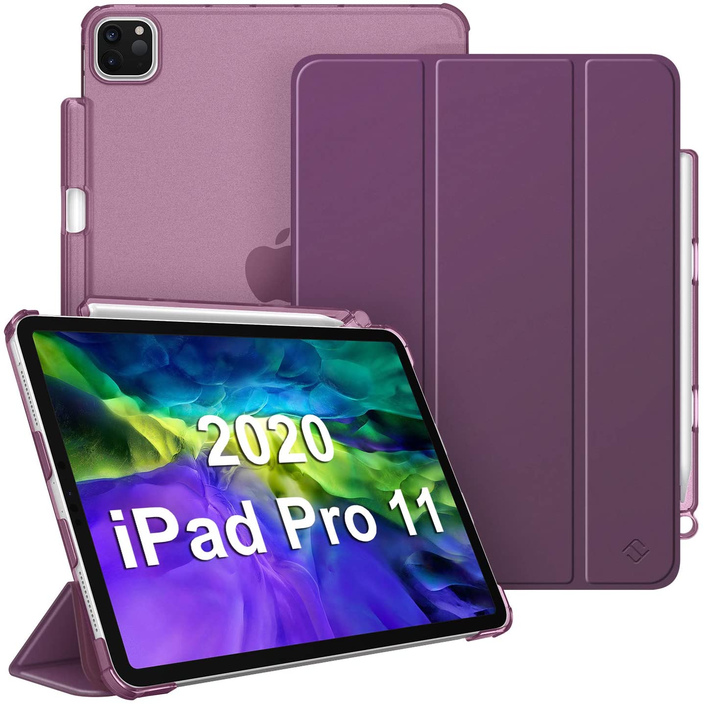 Fintie SlimShell Case for 11-inch iPad Pro 2020/2018 with Pencil Holder ...