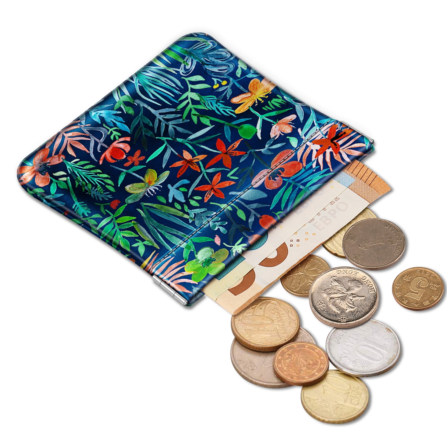 Fintie Squeeze Coin Purse,PU Leather Coin Pouch Change Holder for Woman ...