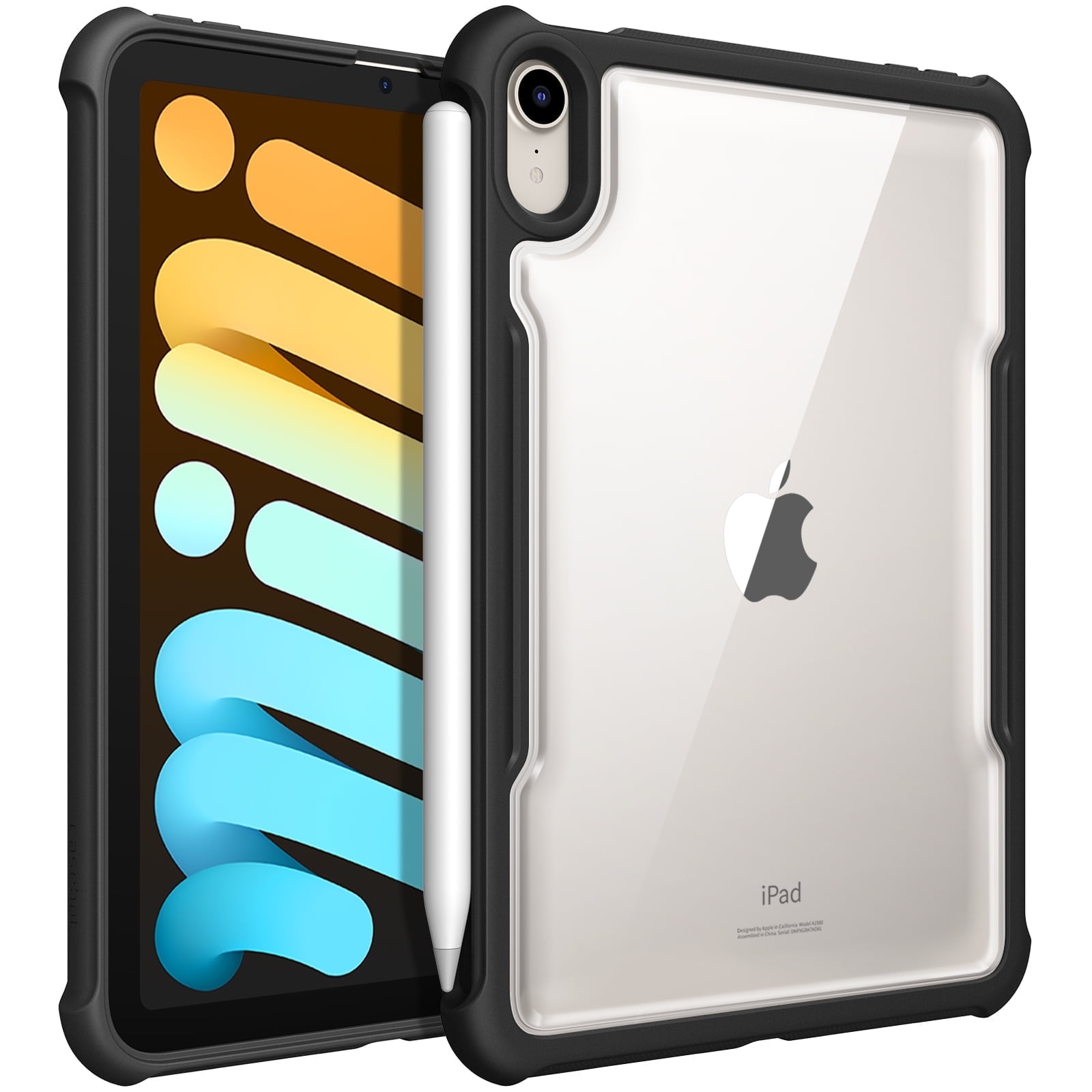 Fintie SlimShell Case for iPad Mini 6 (2021) - Clear, Shockproof TPU ...