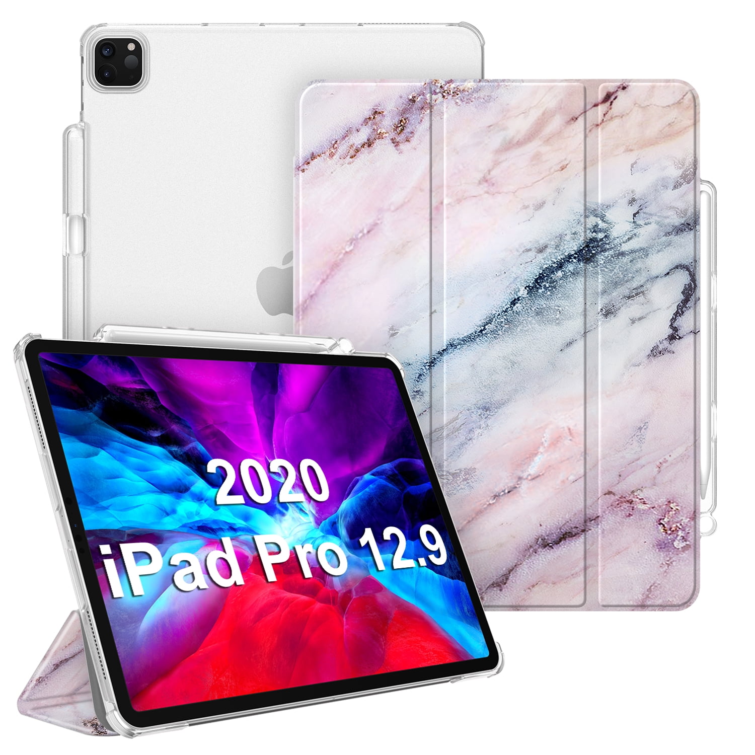 Fintie Translucent Case for iPad Pro 12.9" 4th & 3rd Generation 2020/ ...