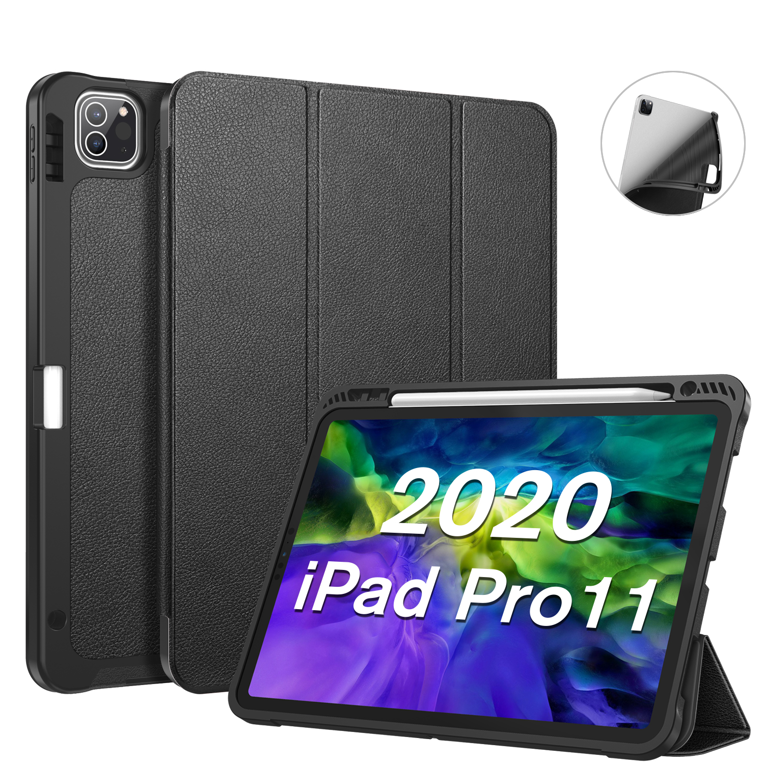 Fintie for iPad Pro 11 2020 Case with Pencil Holder - Flexible Soft TPU ...