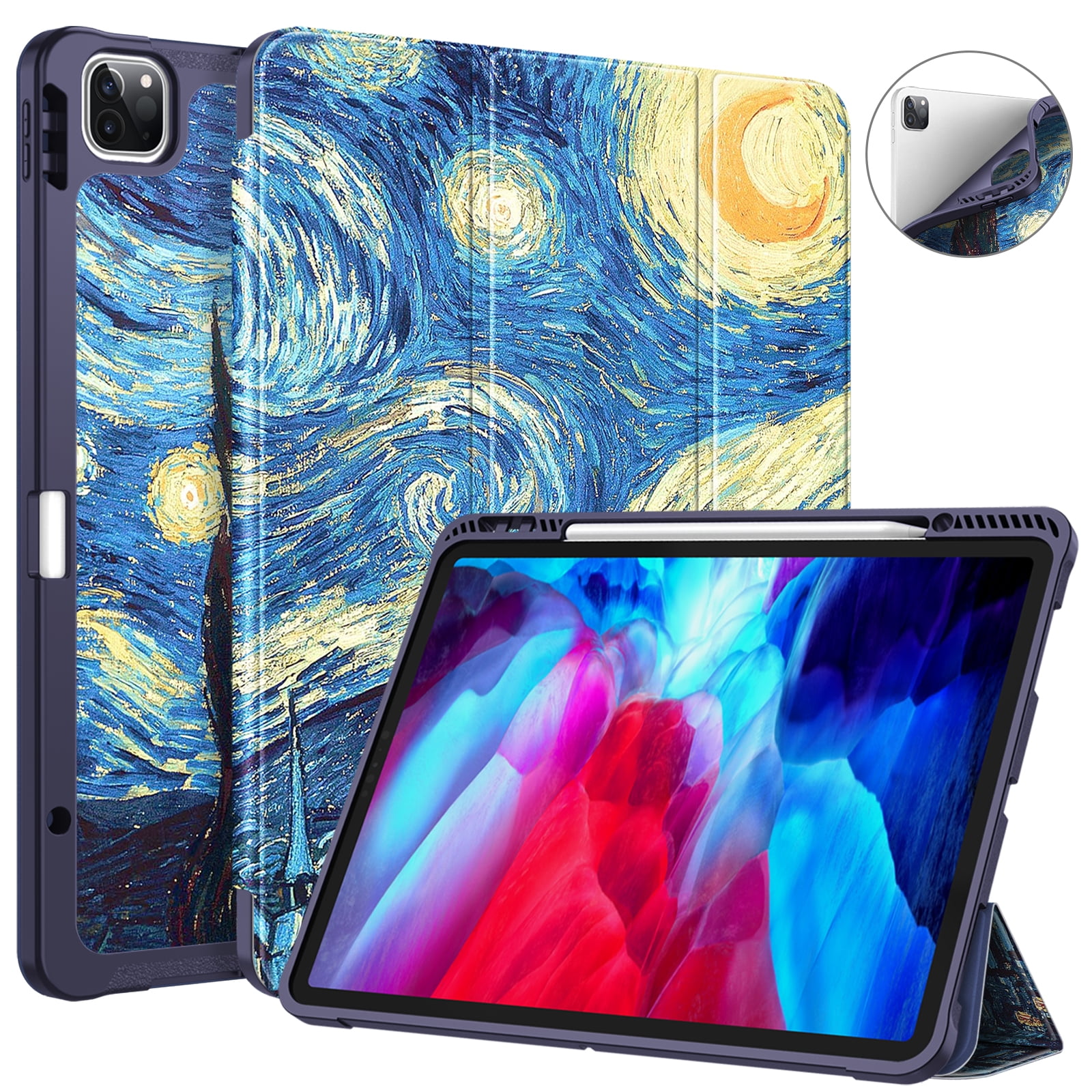 Fintie iPad Pro 12.9 Case 2020 with Pencil Holder - Soft Flexible TPU ...