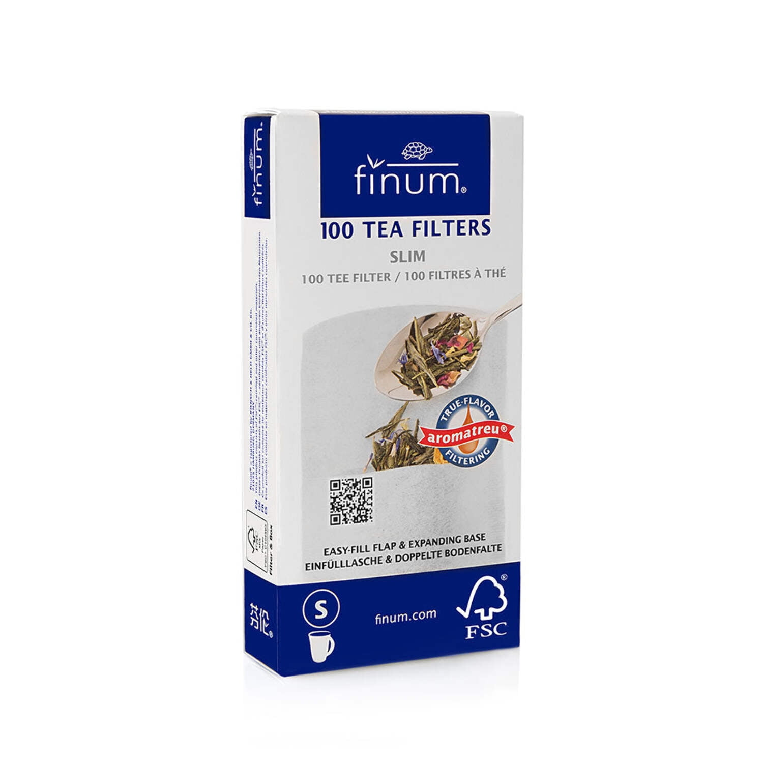 Finum Tea Filter Bags - Slim - 100 Count Box - Walmart.com