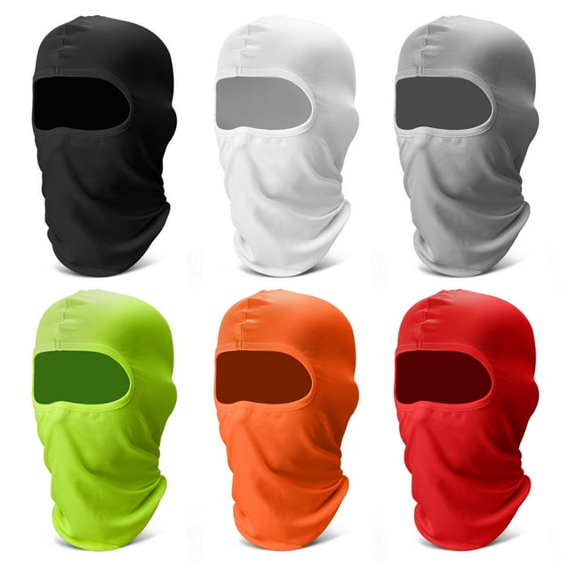 Finvizo 6 Pack Balaclava Ski Face Mask, Windproof, Cold Weather Hood ...