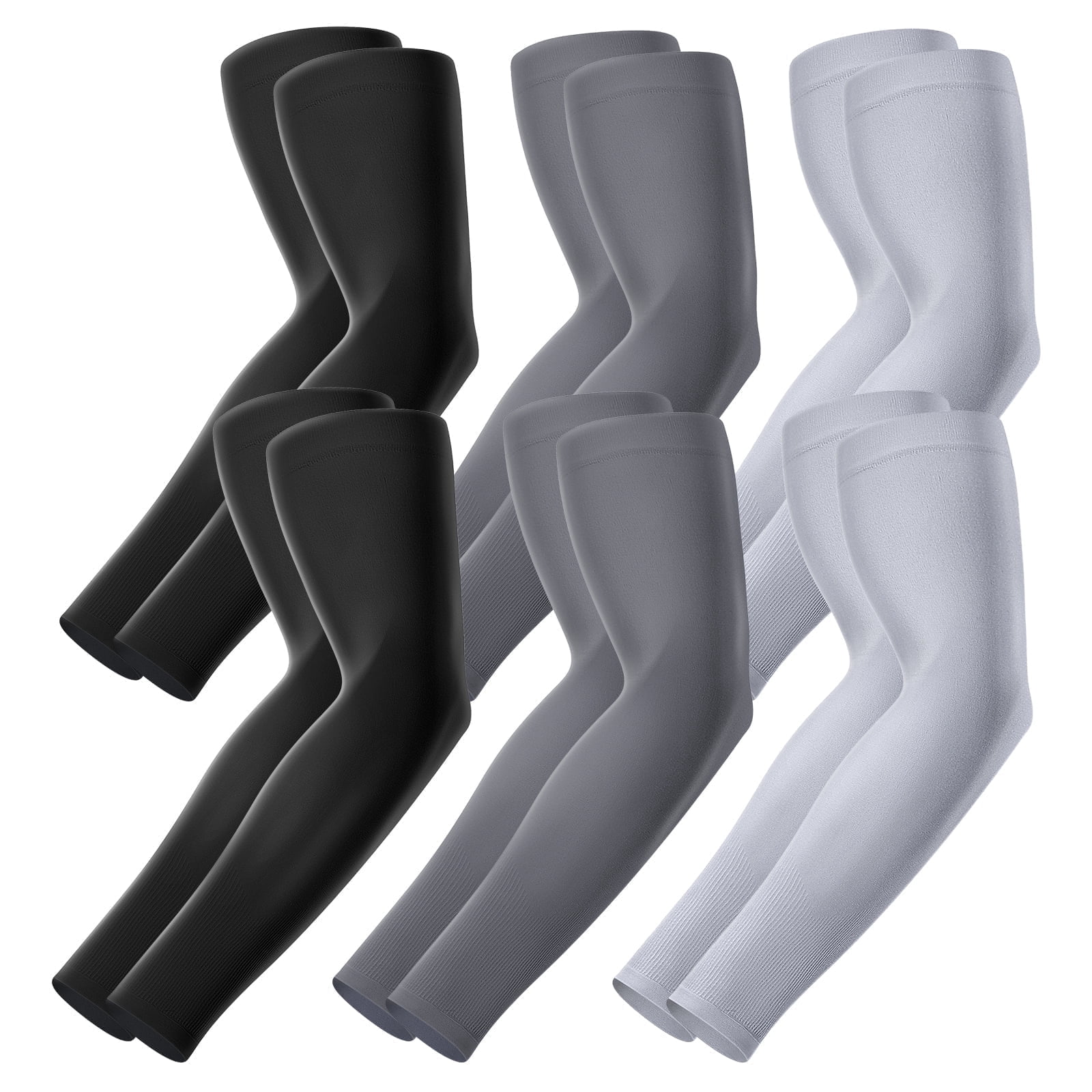 Finvizo, Sun Protection Arm Sleeves, Gray, One Size - Walmart.com