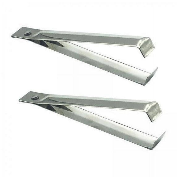 Fiocias 2x 2Pcs Fish Bone Tweezers Set Fine Tongs Garlic Tweezer Pliers ...