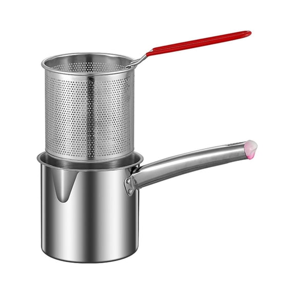 Fiocias Deep Fry Deep Fry with Filter Basket Universal Thick Milk Pan ...