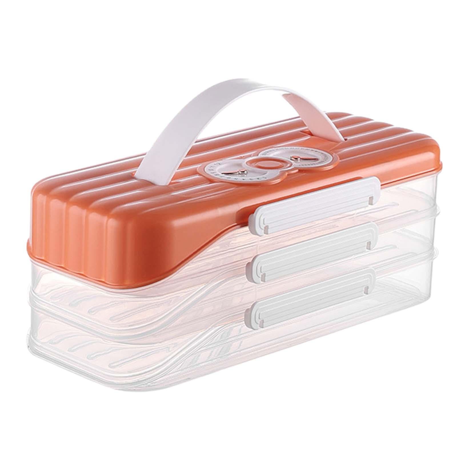 Fiocias Donuts Box Food Storage Container Compact Versatile Large ...