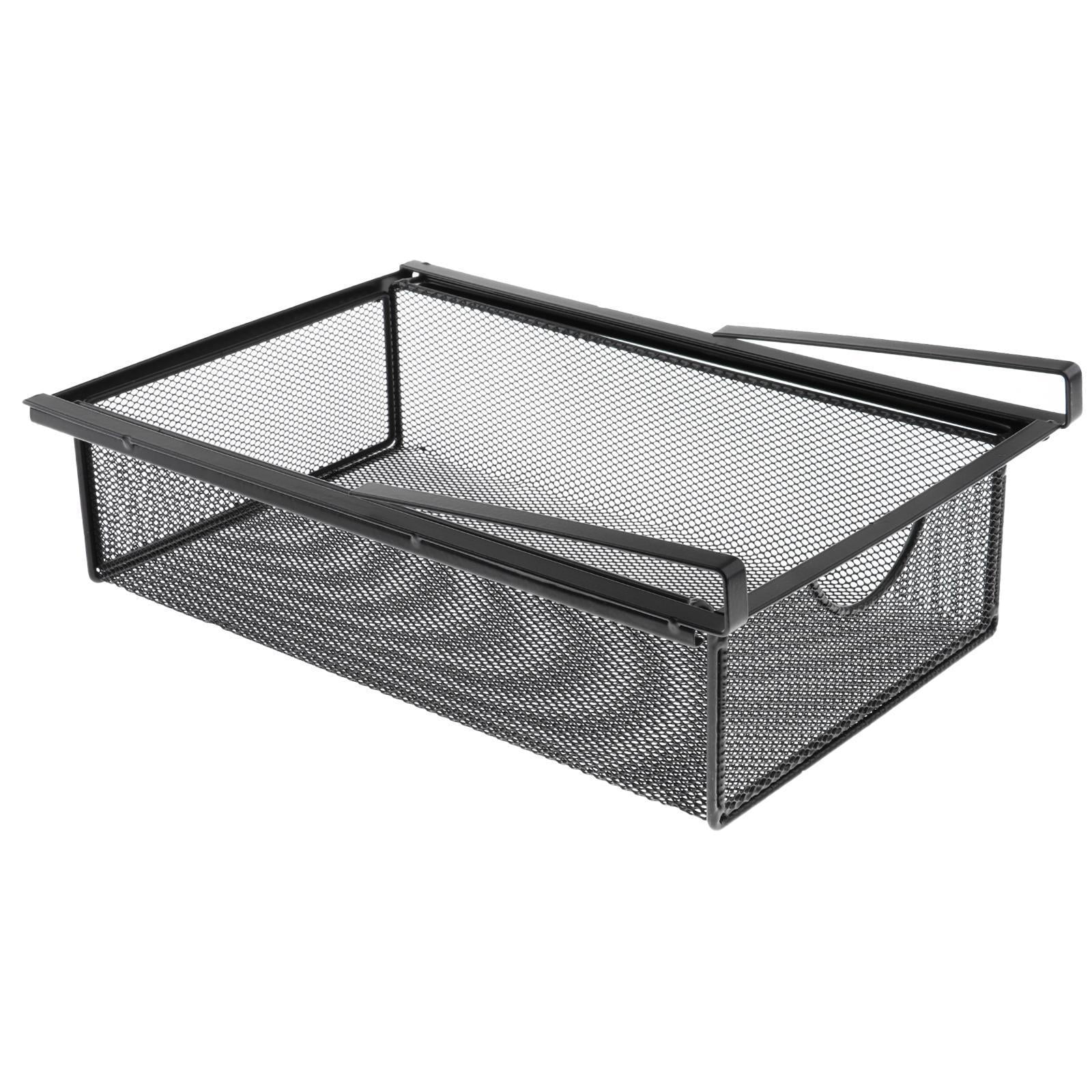 Fiocias Drawer Slide Storage Rack under Shelf Wire Basket Clothes ...