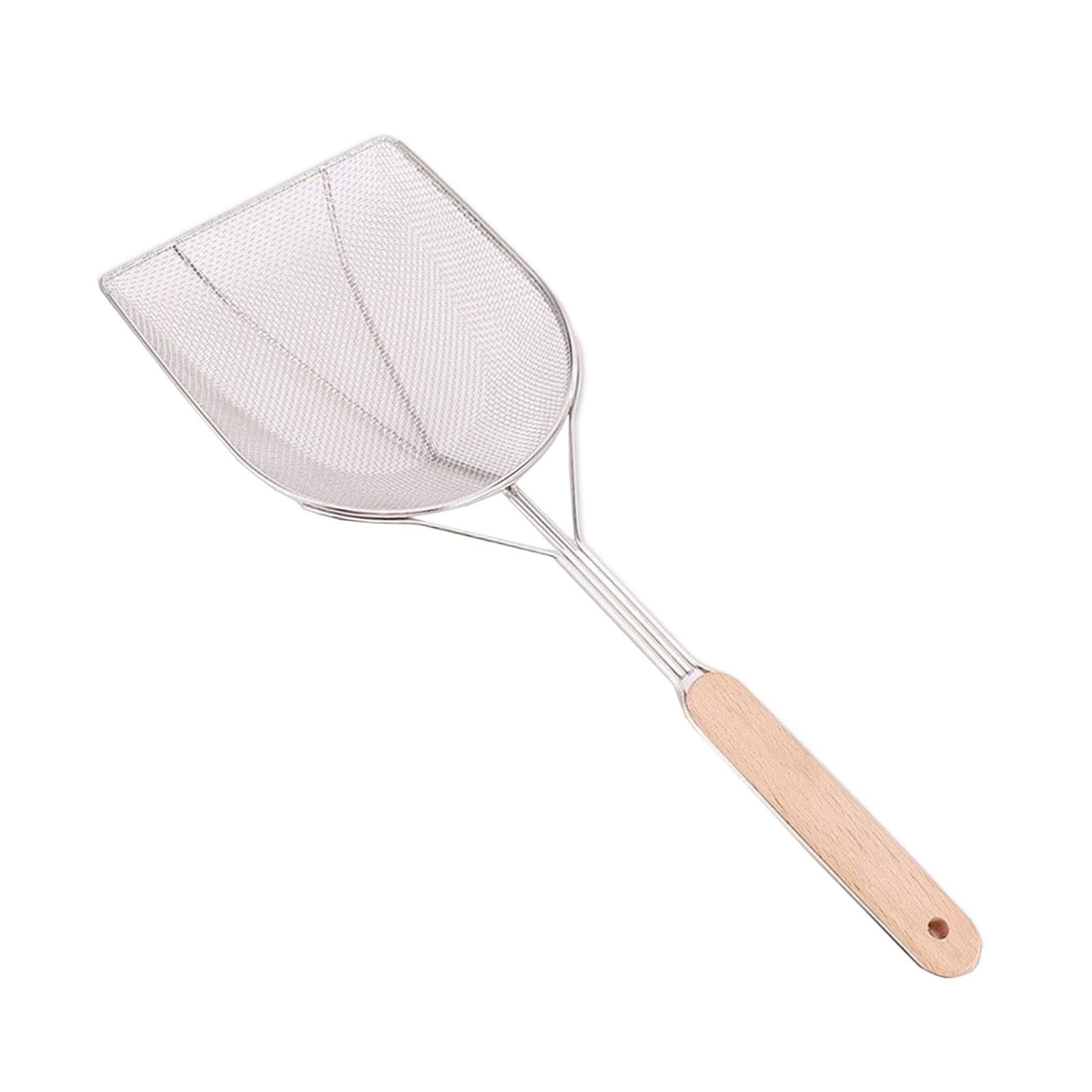 Fiocias Durable Stainless Steel Sieve with Long Handle And Flat Filter ...