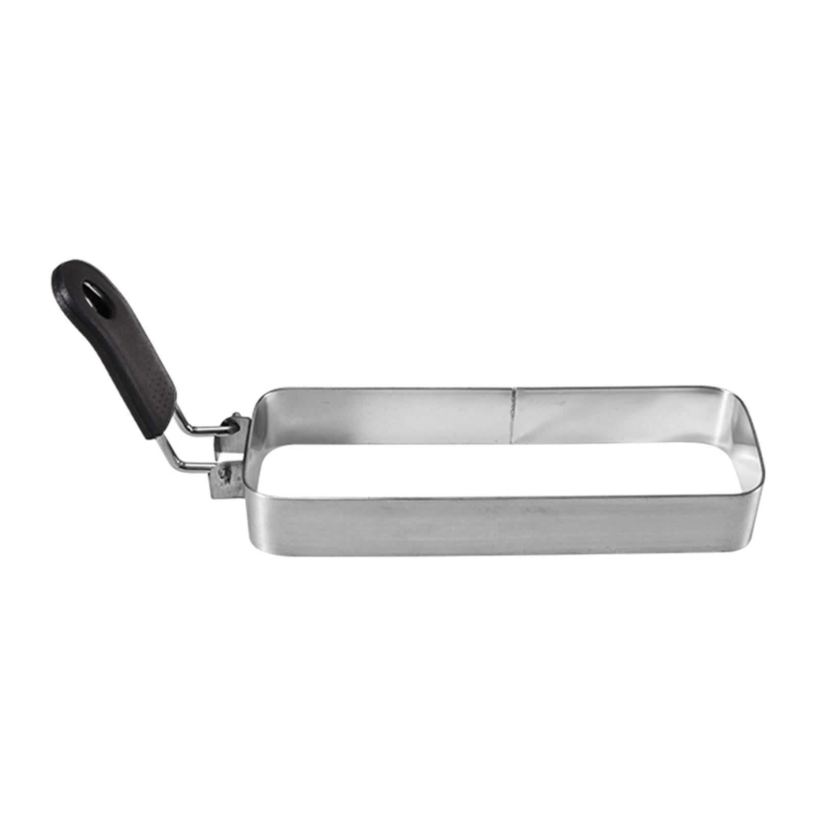 Fiocias Fried Egg Rectangle with Handle for Griddle Pan Crumpet for ...