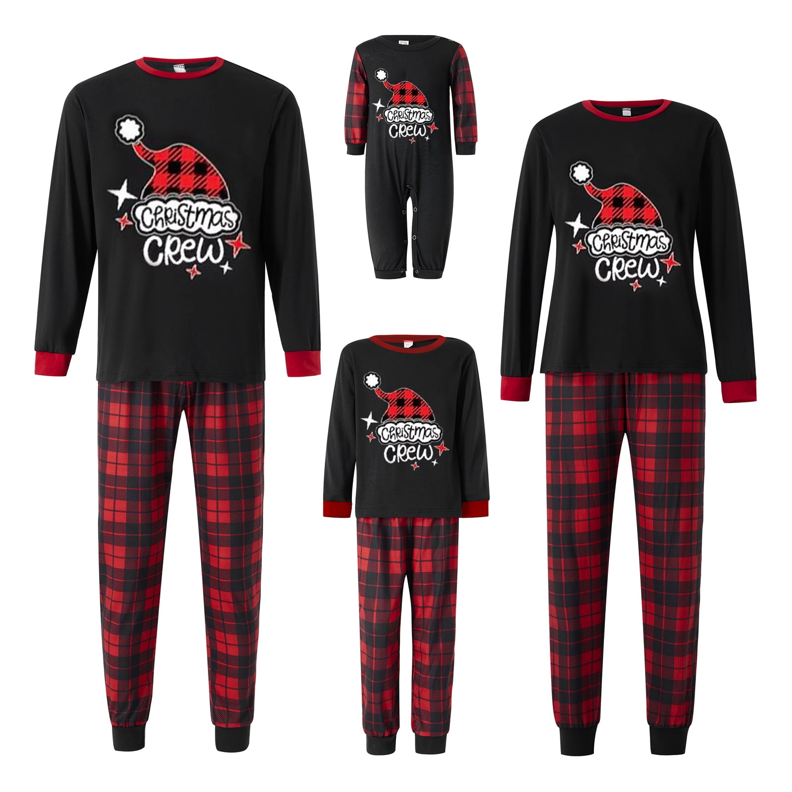 Fiomva Christmas Pajamas for Family Christmas Pjs Matching Sets Red ...