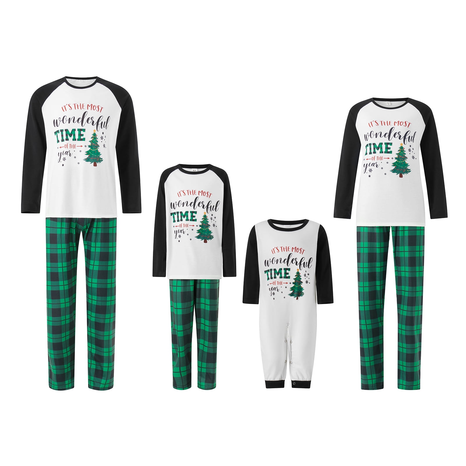 Fiomva Family Matching Christmas Pajamas Set, Cute Elk Sleepwear for ...