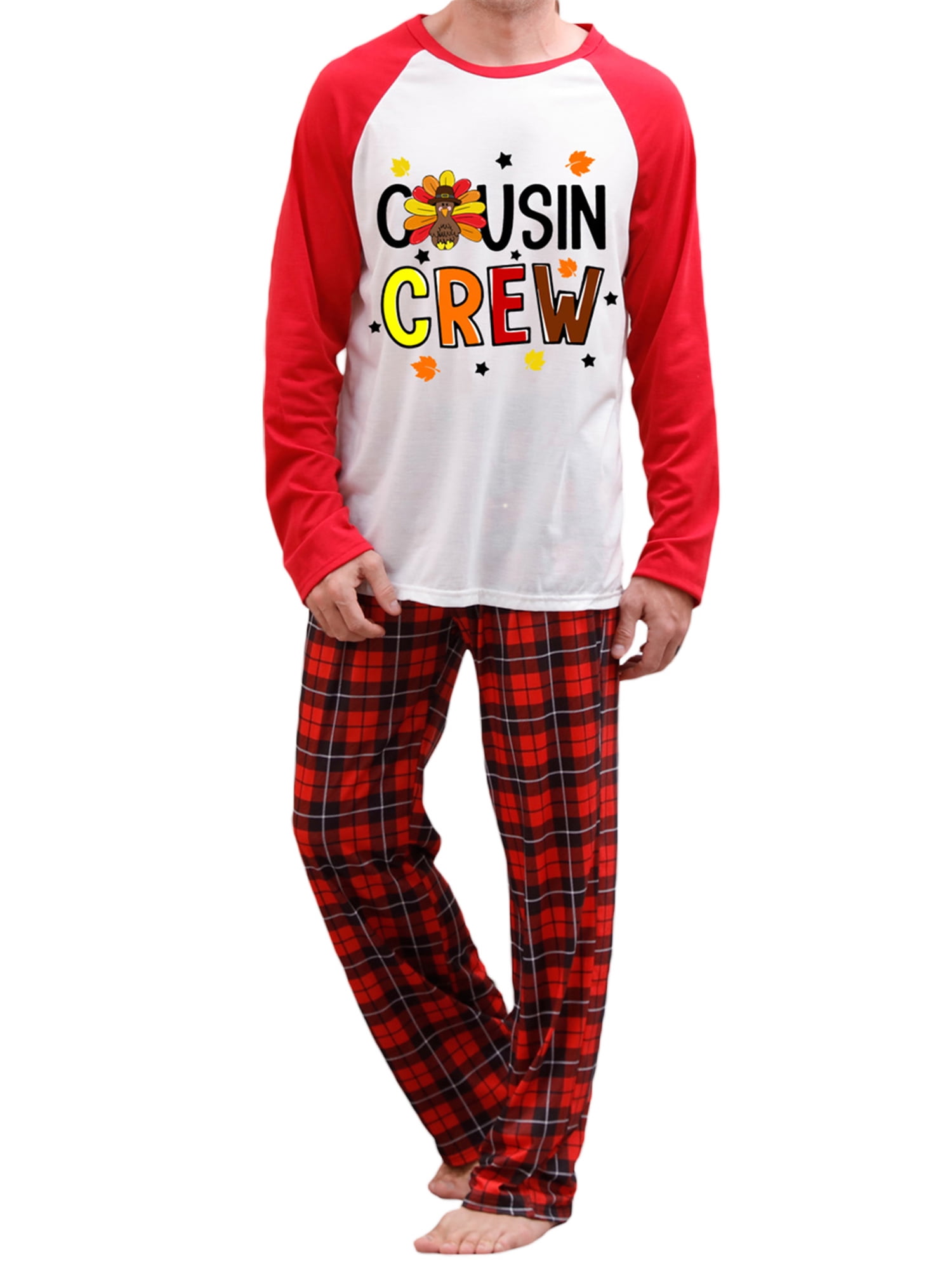 Fiomva Family Matching Christmas Pajamas Sets Long Sleeve Sleepwear ...