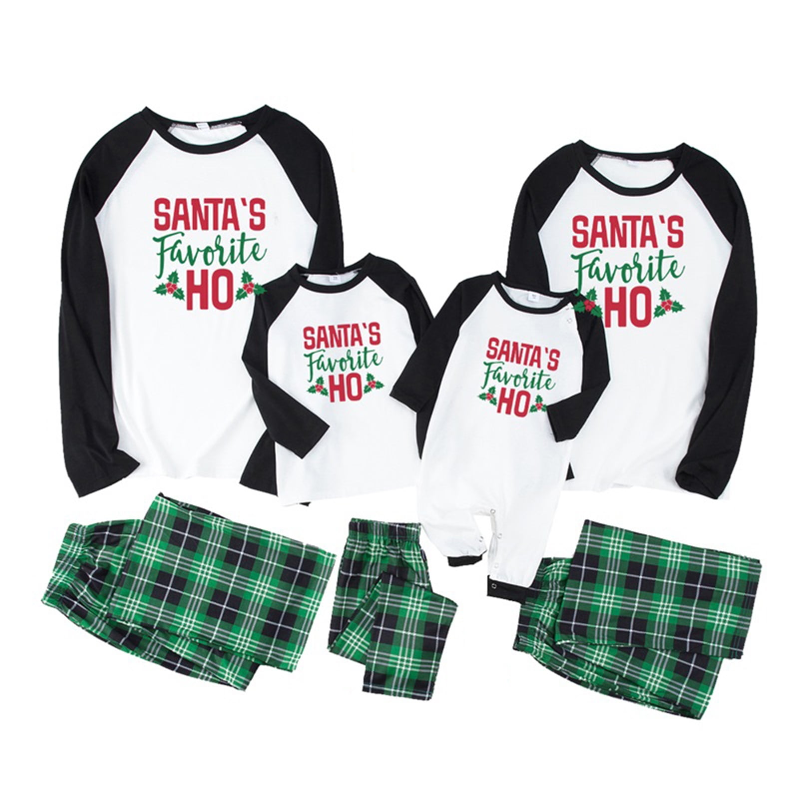 Fiomva Holiday Family Matching Pajamas Christmas Pjs Set Long Sleeve ...