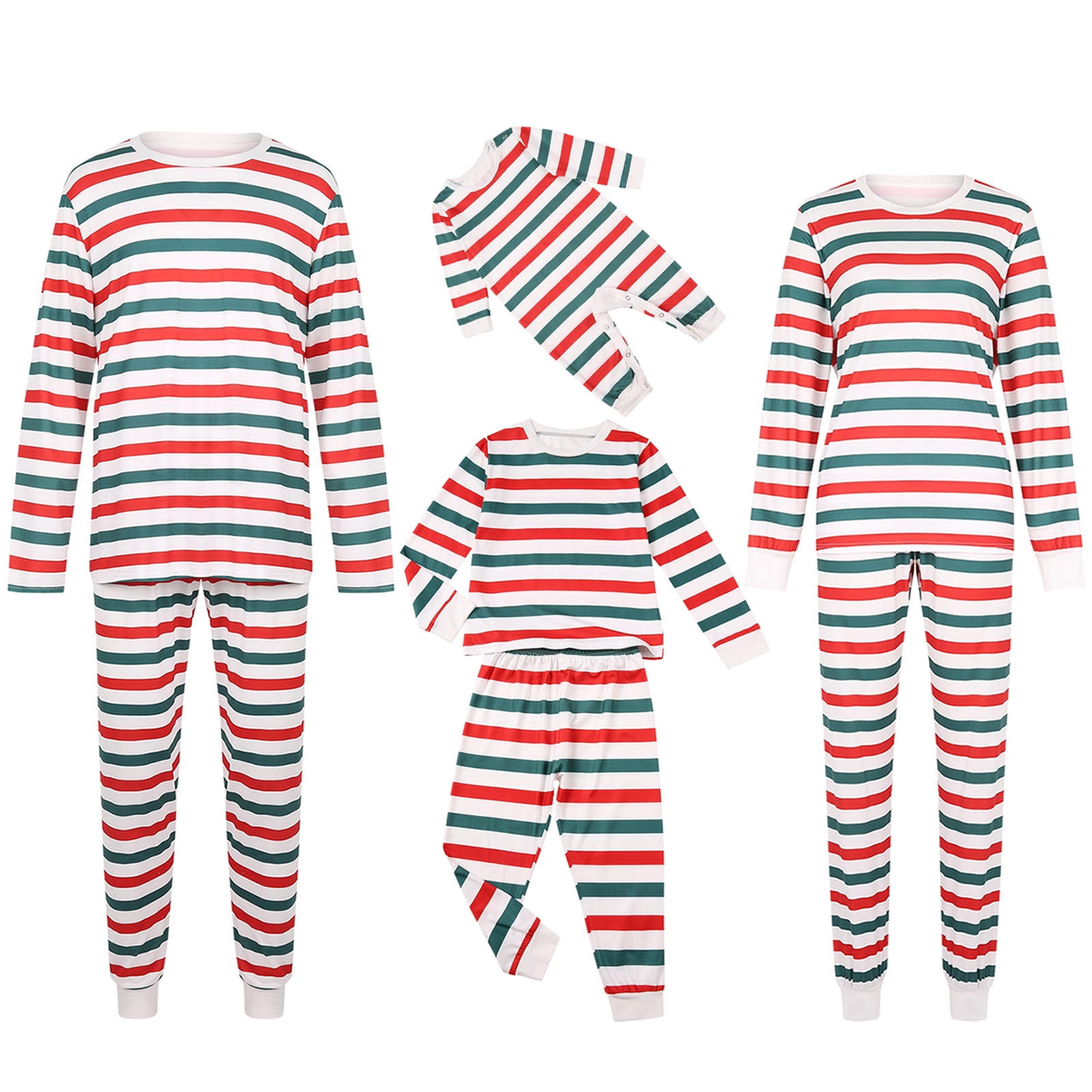 Fiomva Matching Family Christmas Pajamas Set Hoodie Pajamas Reindeer ...