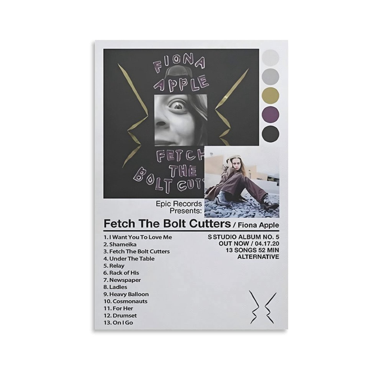 Fiona Apple Fetch The Bolt Cutters Poster 2 Painting On Canvas Wall Art ...