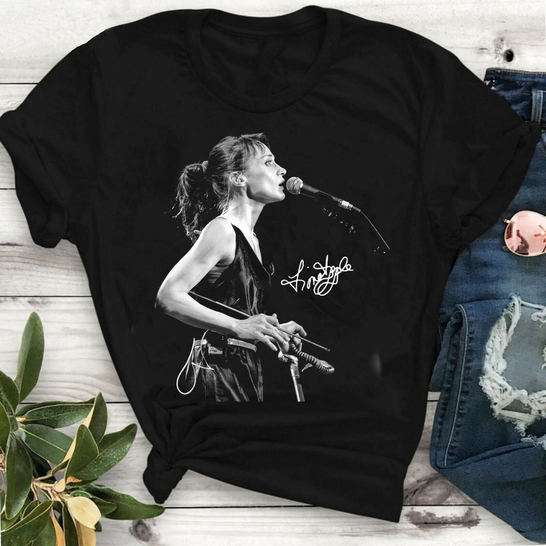 Fiona Apple Live Singned Singer T Shirt Black All Size - Walmart.com